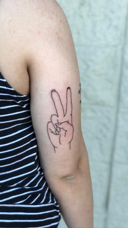 Line-work Tattoo by Drew : TattooNOW
