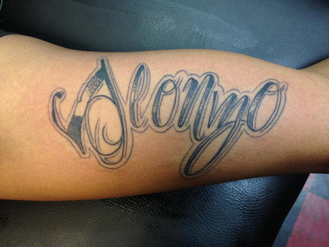 custom lettering by Christopher Prokop: TattooNOW