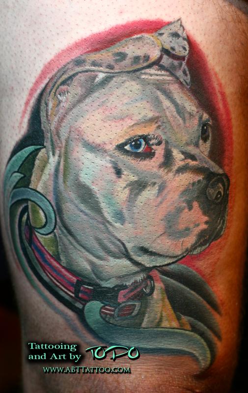 American Bully Tattoo Designs