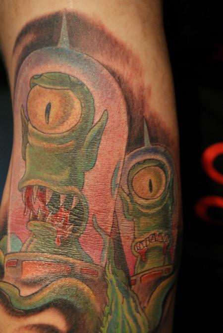 Kang and Kodos by Ralph Giordano: TattooNOW