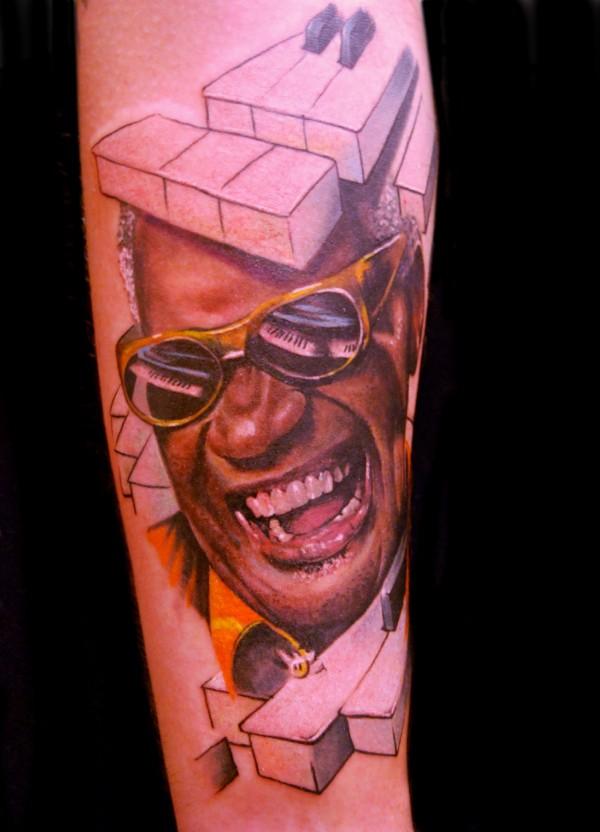 Ray Charles by Alex De Pase: TattooNOW