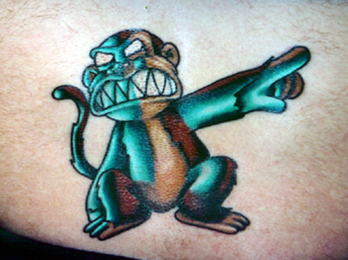 Family Guy Evil Monkey Tattoo