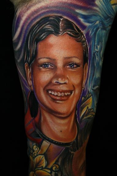 Color Portrait Tattoo by Mike Demasi: TattooNOW