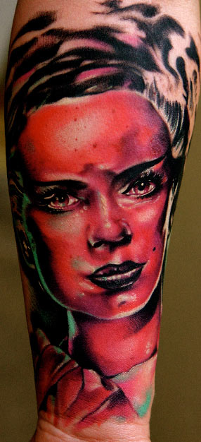 Bride of Frankenstein Tattoo by Mike Demasi: TattooNOW