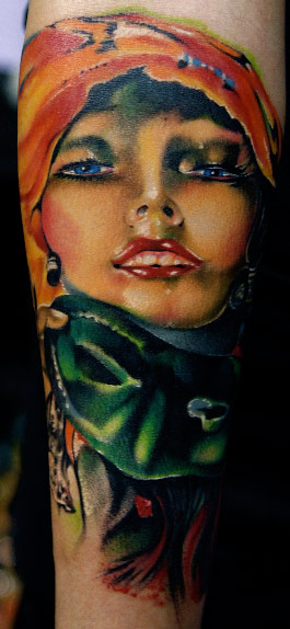 Flapper Girl Pin Up Tattoo