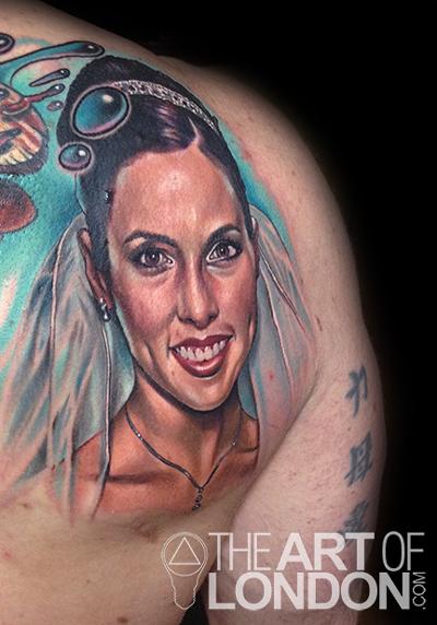 Bride Color Portrait by London Reese: TattooNOW