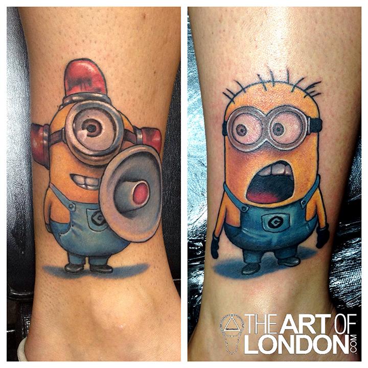 Dispicable Me 2 minions tattoo by London Reese: TattooNOW