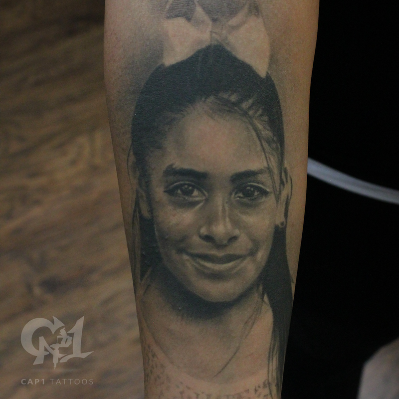 Photorealistic Girl Portrait by Capone: TattooNOW