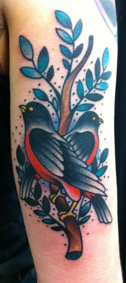 Traditional Robin Tattoo
