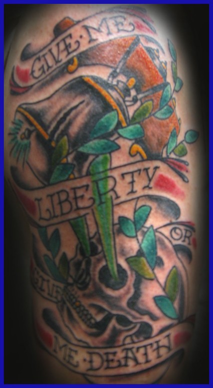 Liberty Text Tattoo
