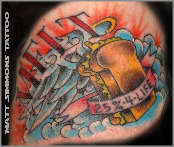Melt bar and grill color tattoo. by Matt Simmons: TattooNOW