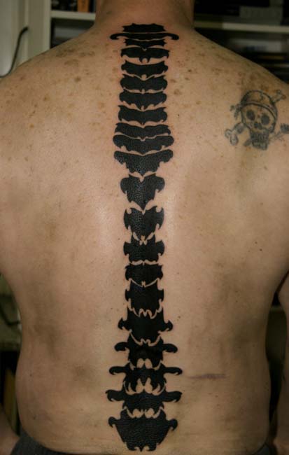 Tribal Spine Tattoos