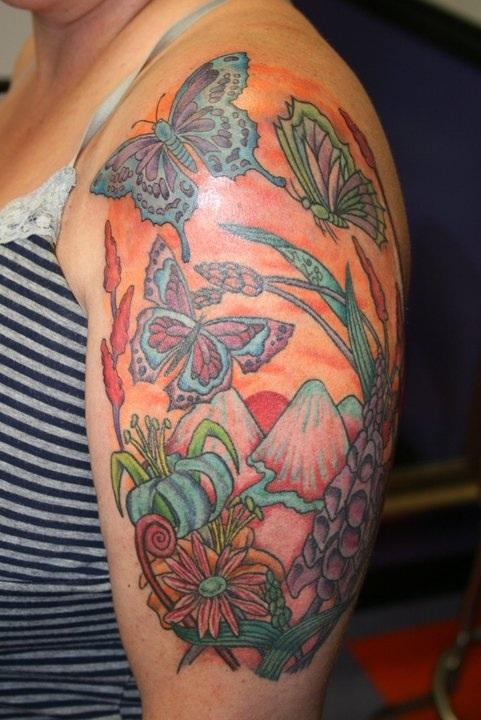 Candyland Half Sleeve Tattoo
