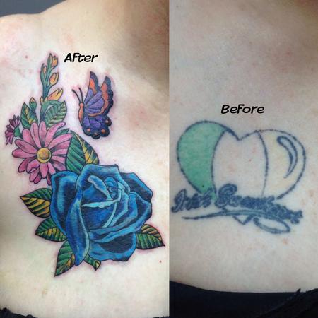 Rose Coverup by Cat Johnson: TattooNOW
