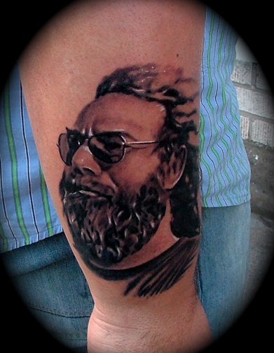 Jerry Garcia Portrait by Rod Graybill: TattooNOW