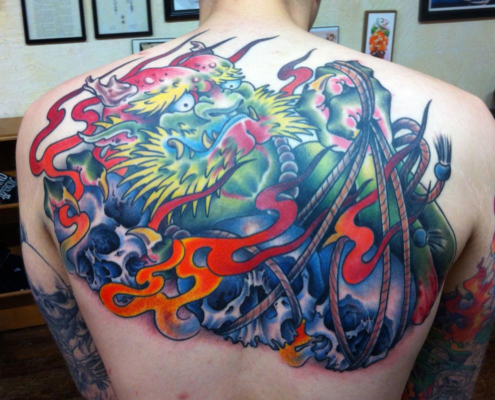 Oni Back Tattoo