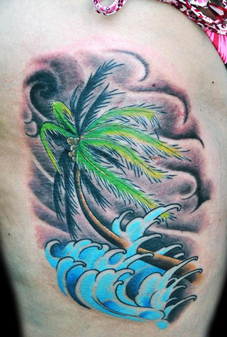 Palm Tree Tattoo by Diego: TattooNOW