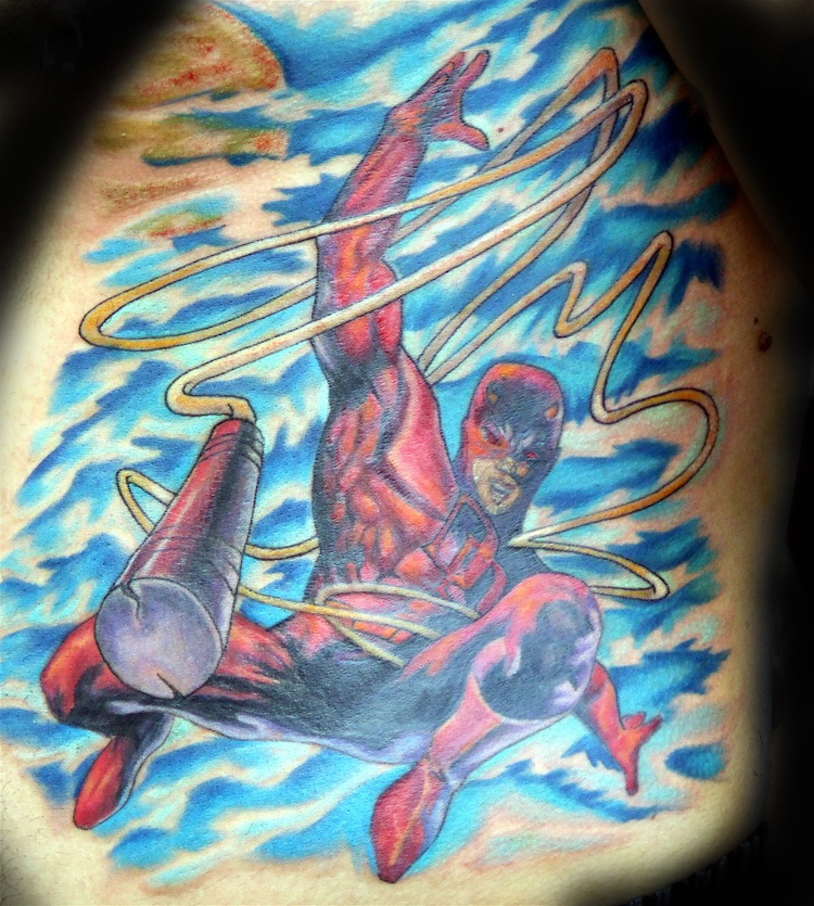 daredevil healed by Douglas Billian: TattooNOW