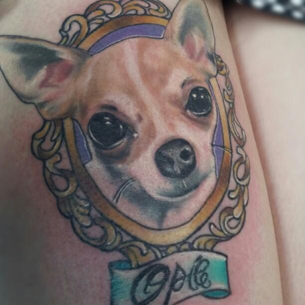 Dog Tattoo Frame