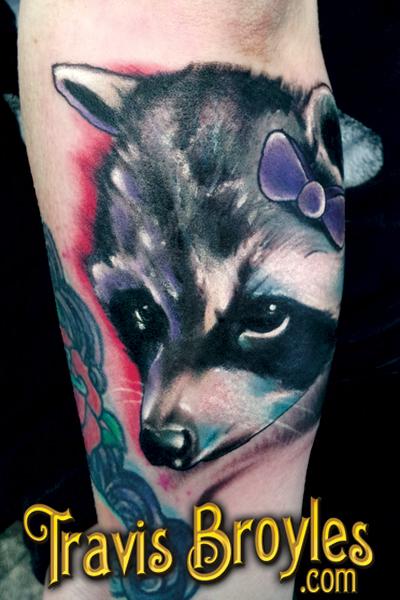 Lady Raccoon! by Travis Broyles: TattooNOW