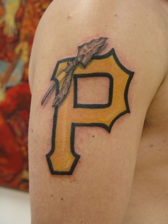 Pirates P Logo Tattoo