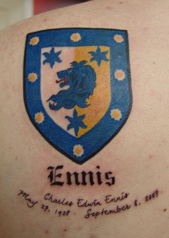 Irish Coat Of Arms Tattoo