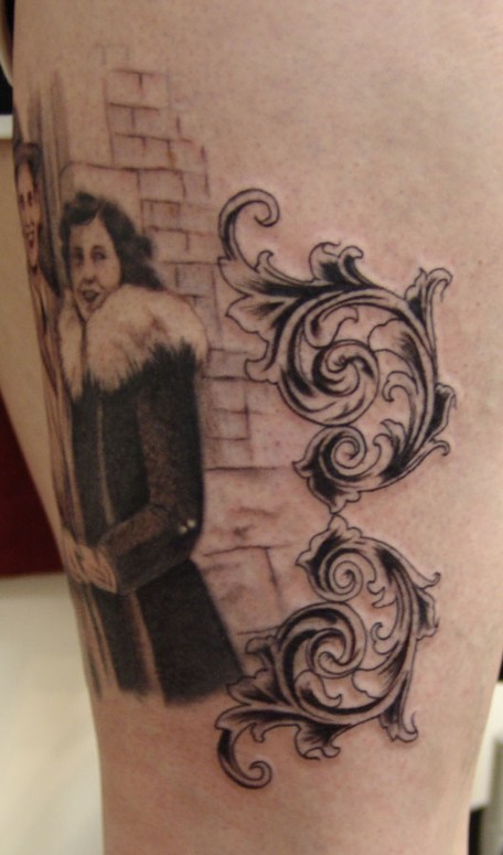 Filigree Blackwork Tattoo by Blaze Schwaller: TattooNOW