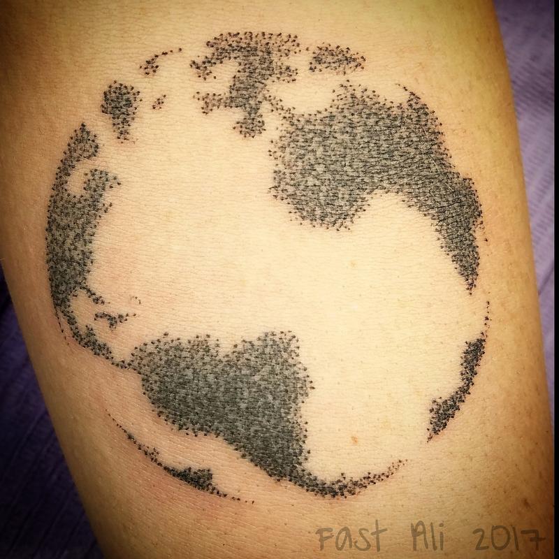 Cat's Simple Stipple earth by Fast Ali: TattooNOW