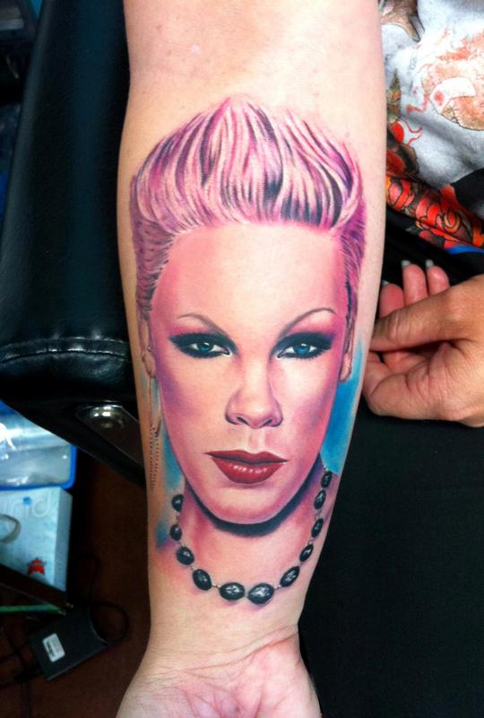 Pink Singer Tattoos
