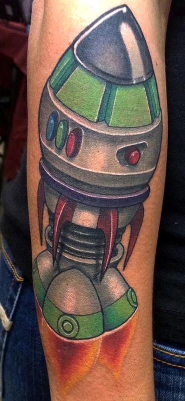Rocket based off of Buzz Lightyear's suit by Matthew Davidson: TattooNOW