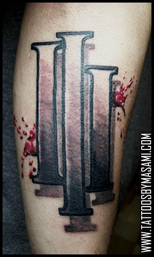 III Blood splatter by Masami Pinky Inagaki: TattooNOW