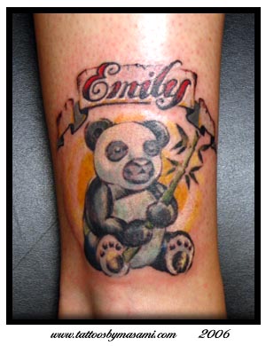 panda bear by Masami Pinky Inagaki: TattooNOW