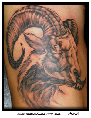 ram, aries by Masami Pinky Inagaki: TattooNOW
