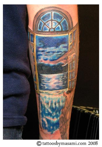 Window Waterfall Tattoo by Masami Pinky Inagaki: TattooNOW
