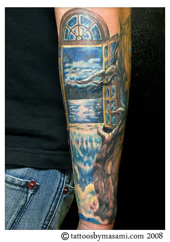 window waterfall [complete] by Masami Pinky Inagaki: TattooNOW