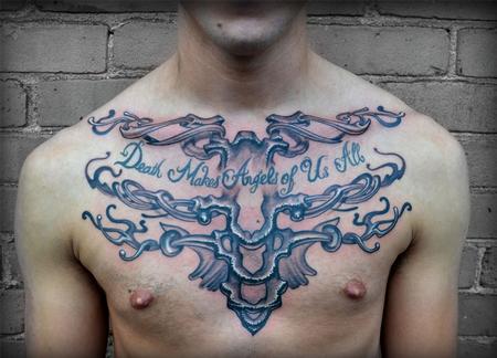 organic chest bones by George Perham: TattooNOW