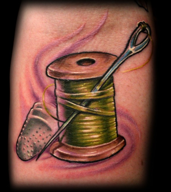 Needle And Thread Tattoo