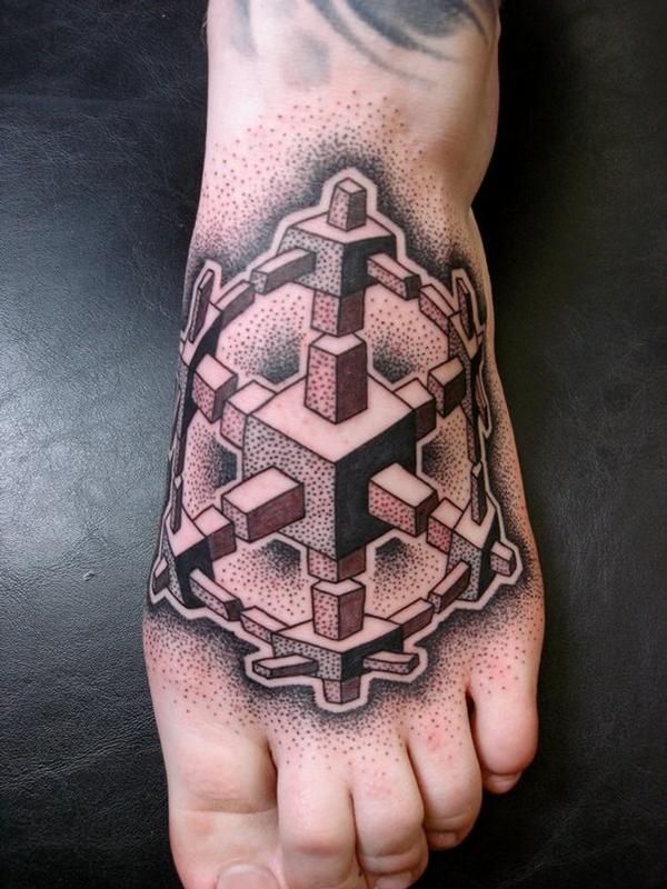 dotwork foot tattoo by Cory Ferguson: TattooNOW