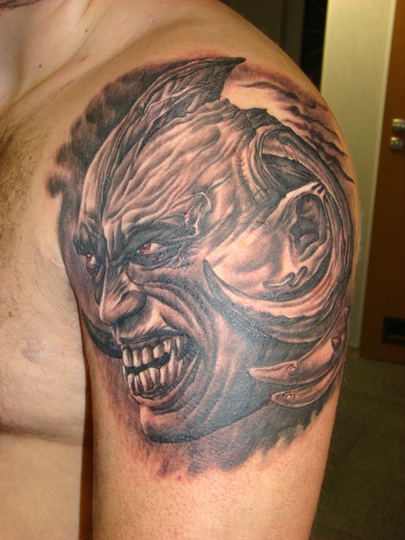Demon Faces Tattoos