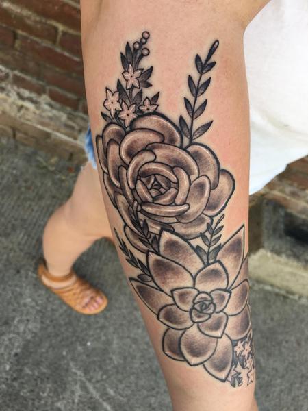 Succulent bunch by Haley Gogue: TattooNOW