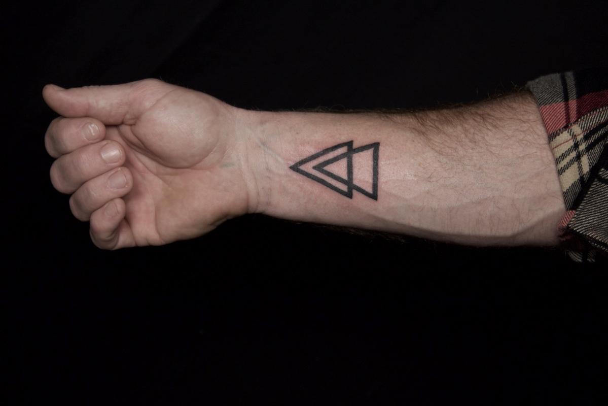 Triangle Wrist Tattoo