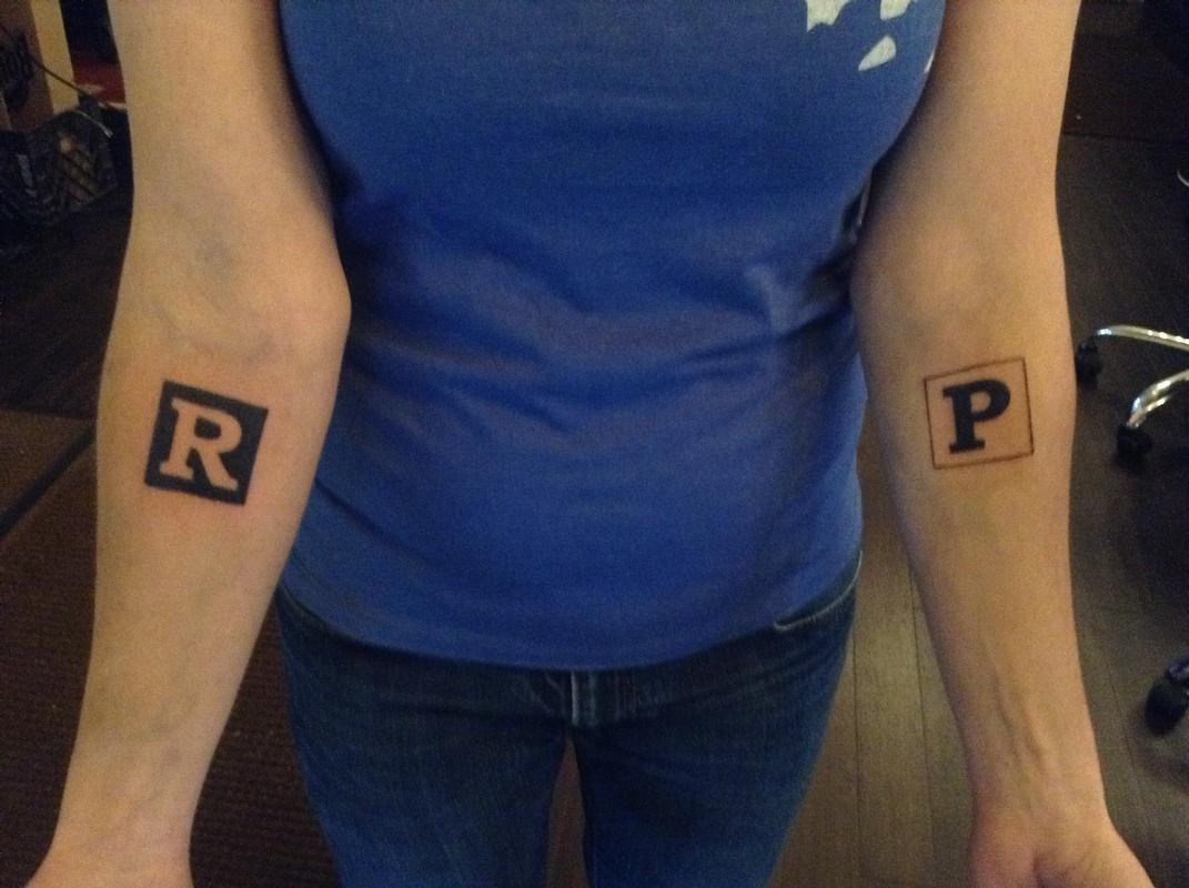 Letter R Tattoos Gallery