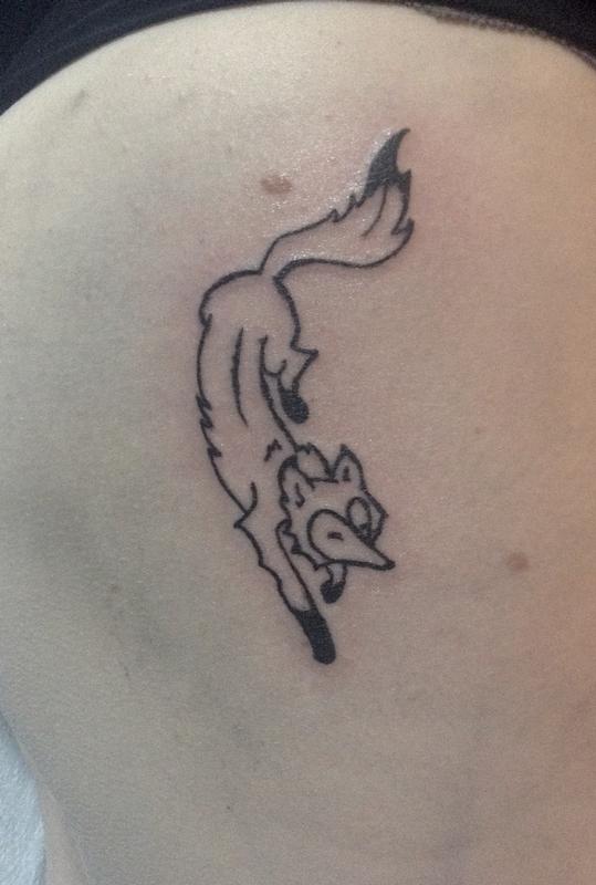 Simple Fox Tattoo