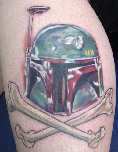 Boba Fett Helmet Tattoo