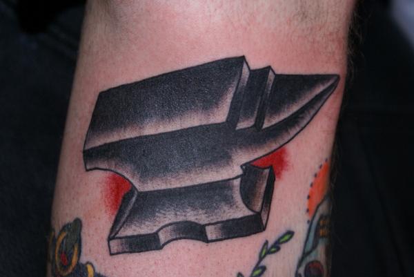 Traditional Anvil Tattoo