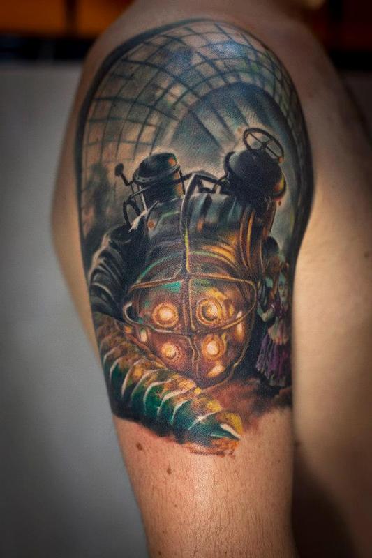 Bioshock Tattoo Sleeve
