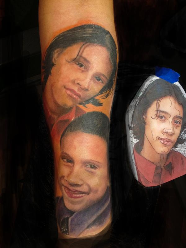 Portrait Tattoos On Arm