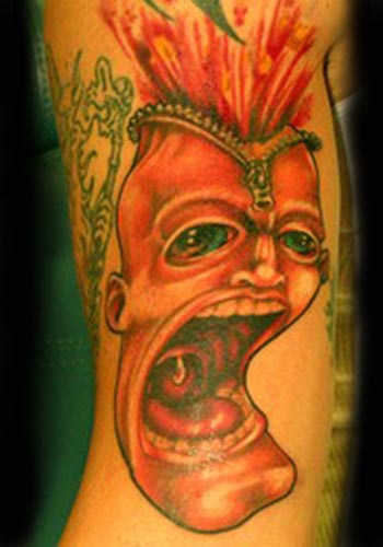 zipper head by Guy Ursitti: TattooNOW