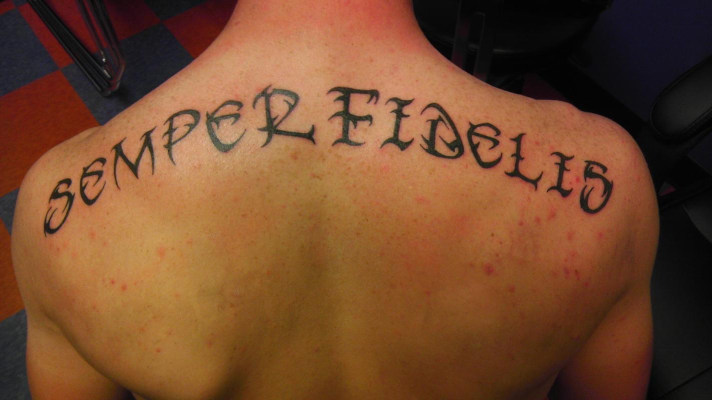 Semper Fi Tattoo Font