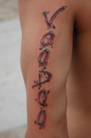 Voodoo Lettering Tattoo by Jordan Cain: TattooNOW